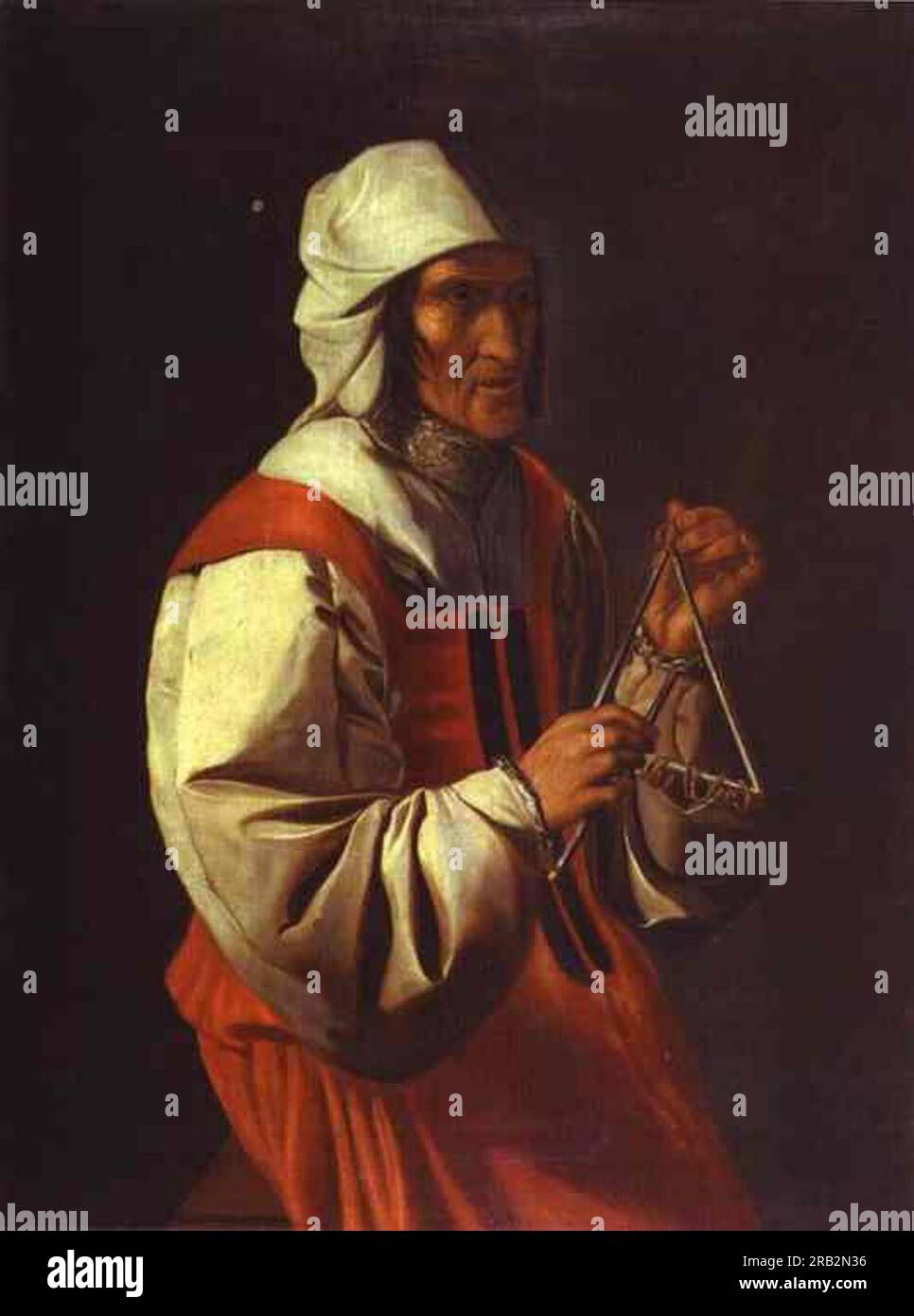 The Triangle Player by Georges de la Tour Stock Photo - Alamy