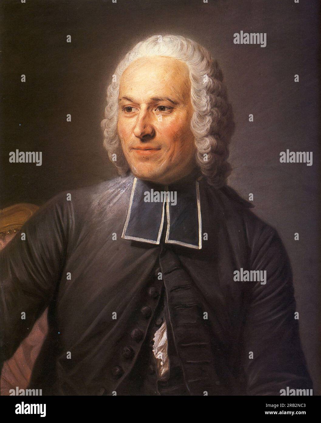 Abbot Jean Antoine Nollet by Maurice Quentin de La Tour Stock Photo - Alamy