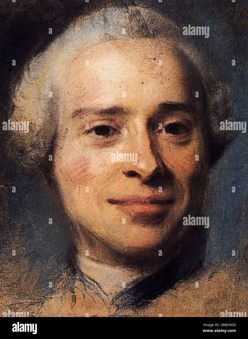 Portrait of Jean Le Rond d'Alembert 1753; France by Maurice Quentin de ...