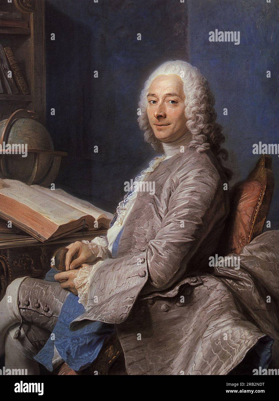 Portrait of Duval de l'Epinoy 1745; France by Maurice Quentin de La ...