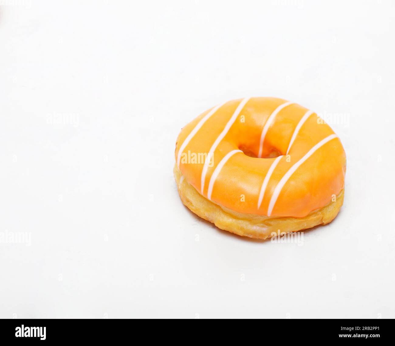 orange donuts isolated on white background Stock Photo - Alamy