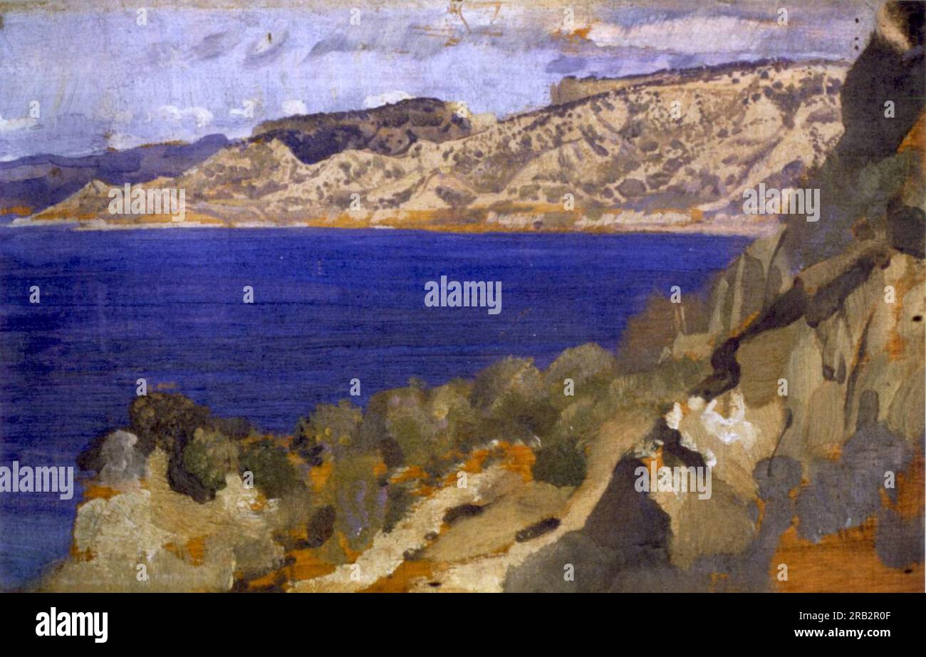 Anzac from Gaba Tepe by George Washington Lambert Stock Photo - Alamy