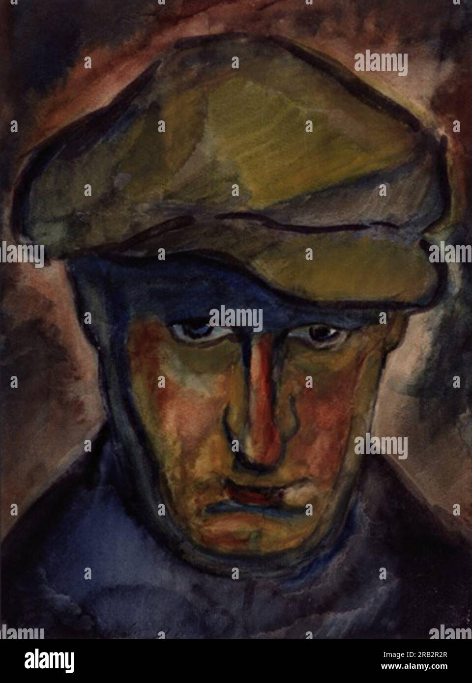 Self-Portrait 1926 by Vilho Lampi Stock Photo - Alamy