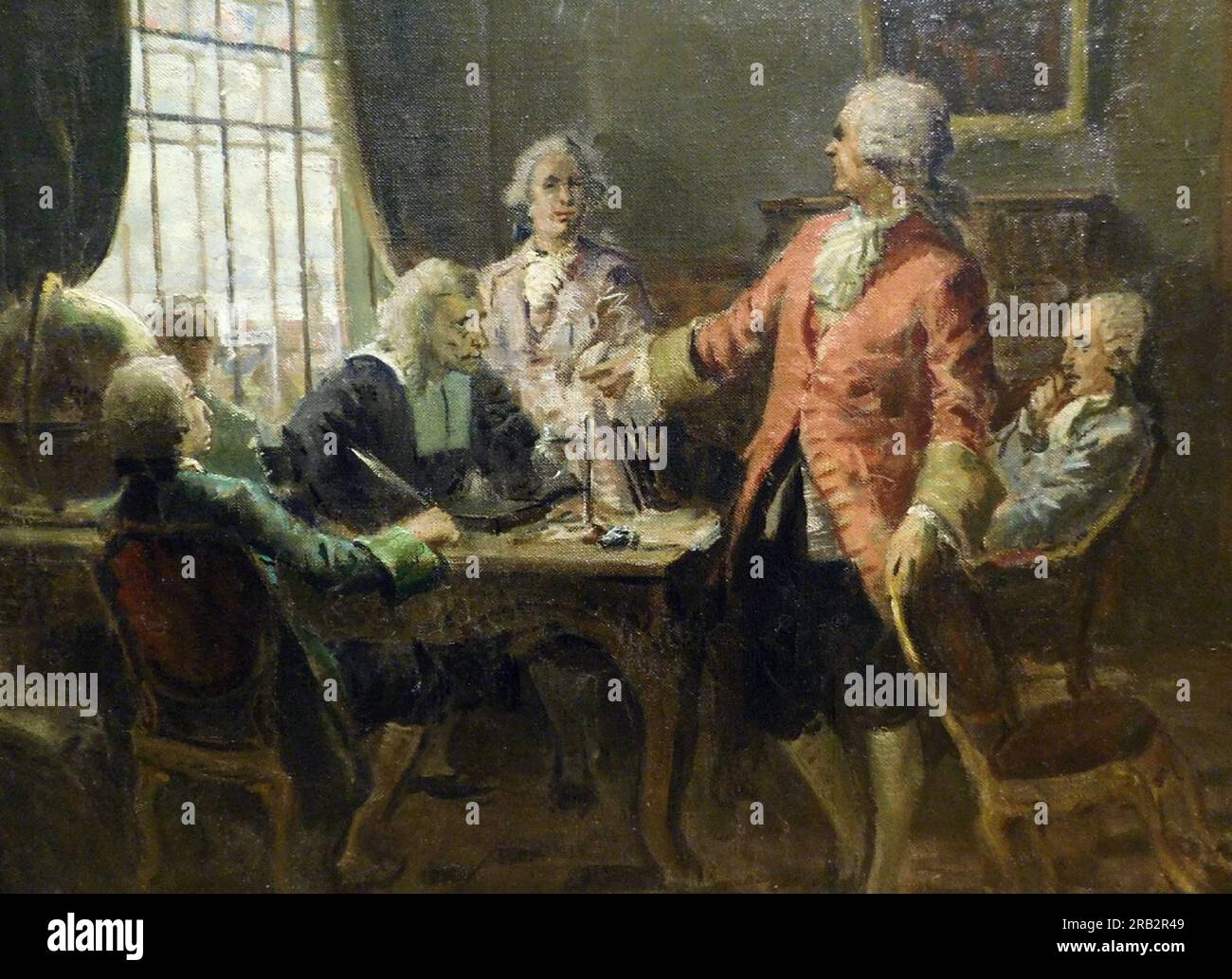 Lomonosov in Germany. The scientific Debate. 1900 by Eugene Lanceray ...