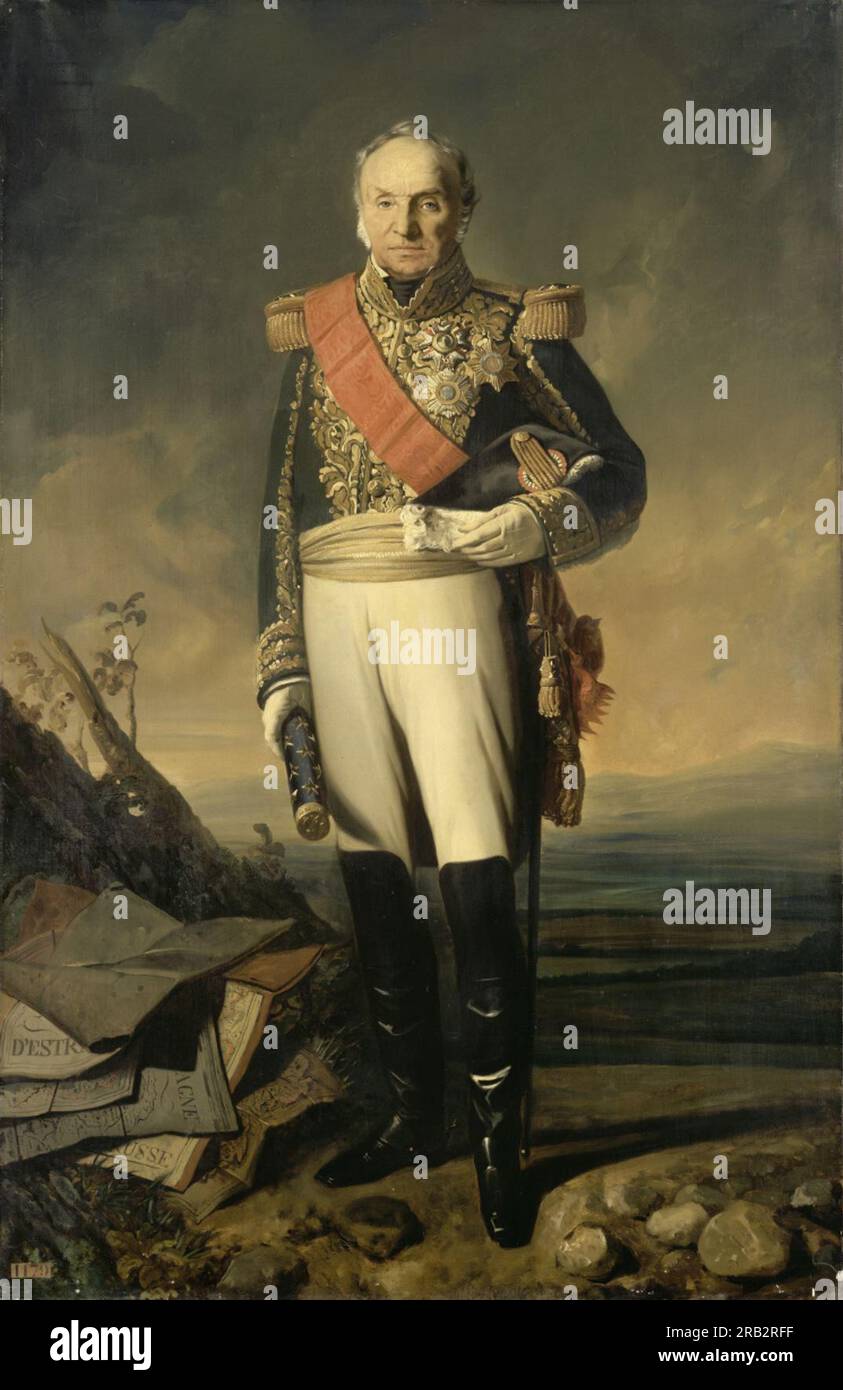 Jean Baptiste Drouet D'Erlon 1843 by Charles-Philippe Lariviere Stock ...