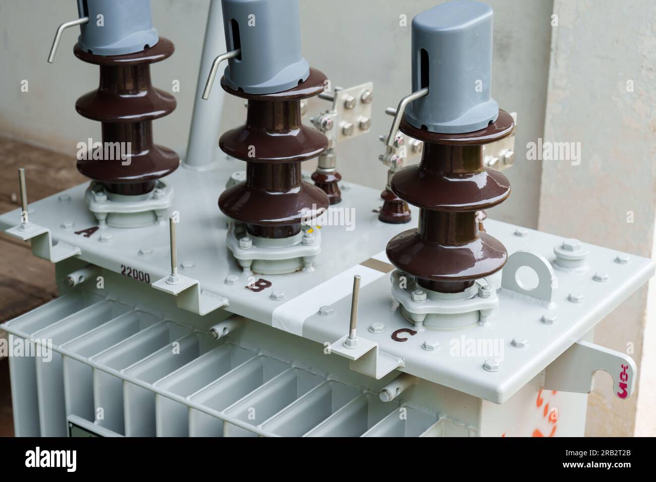 close up of a three-phase current transformer Stock Photo - Alamy