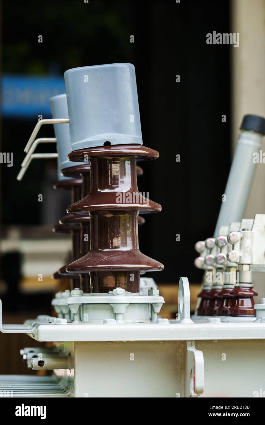 close up of a three-phase current transformer Stock Photo - Alamy