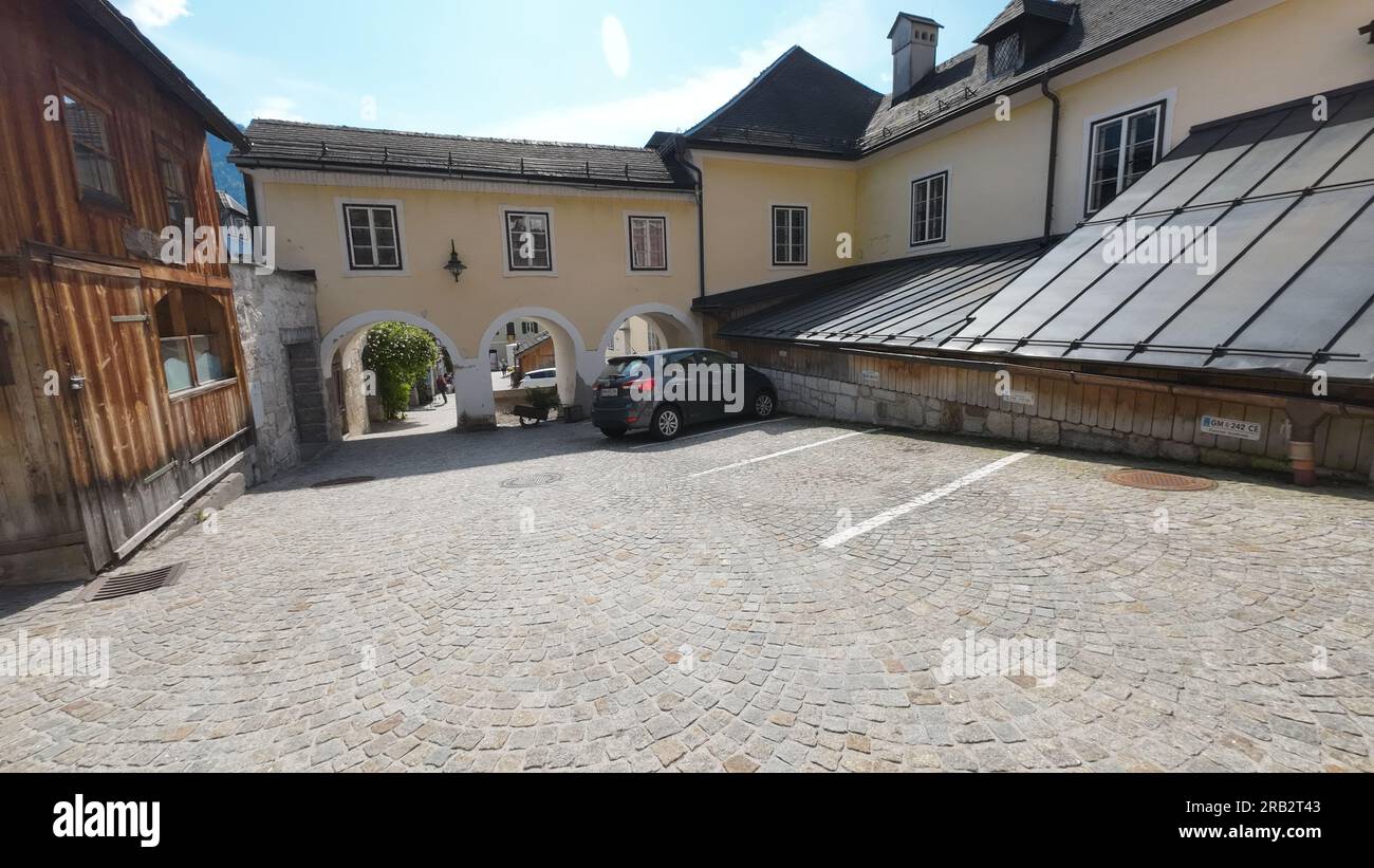 House in Hallstatt town, the best place to visit. Hallstatt town ...