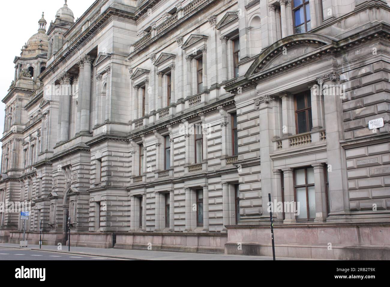 The City Chambers near George Square in the centre of Glasgow, Scotland ...