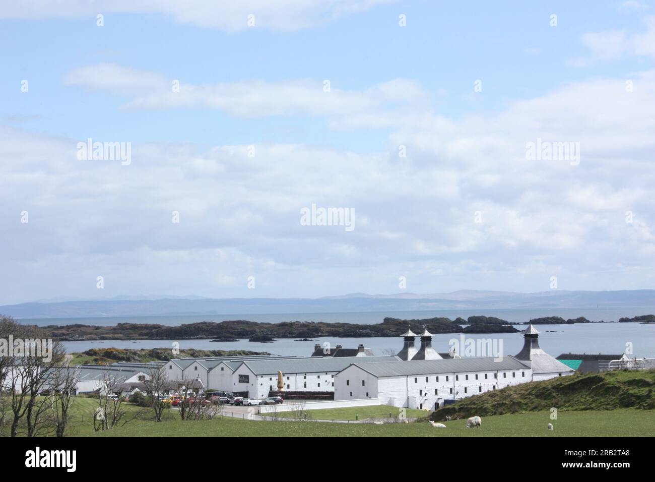 Ardbeg distillery by the coast on the isle of Islay, Scotland Stock ...