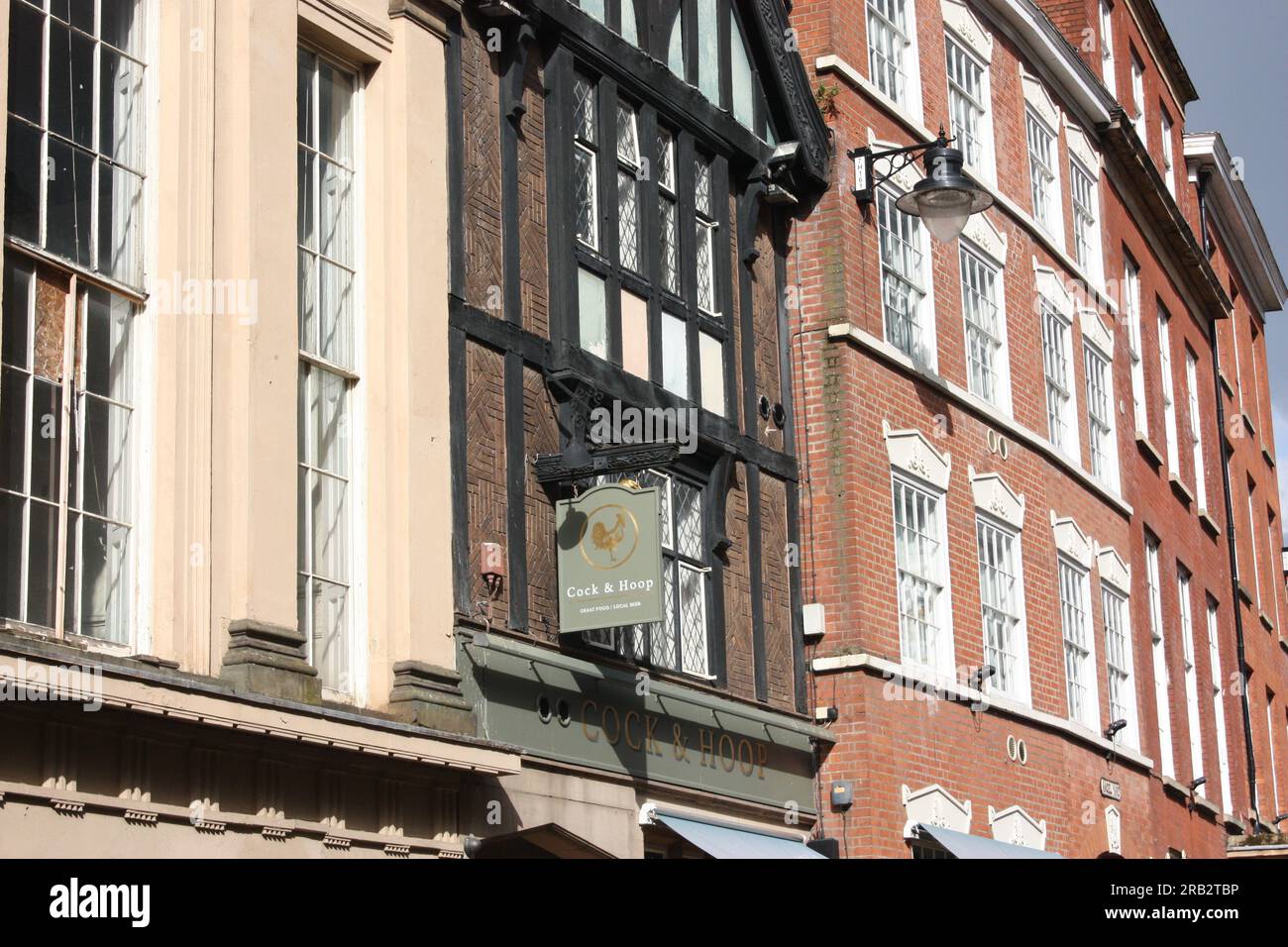 The street called High Pavement in the Lace Market area of Nottingham ...