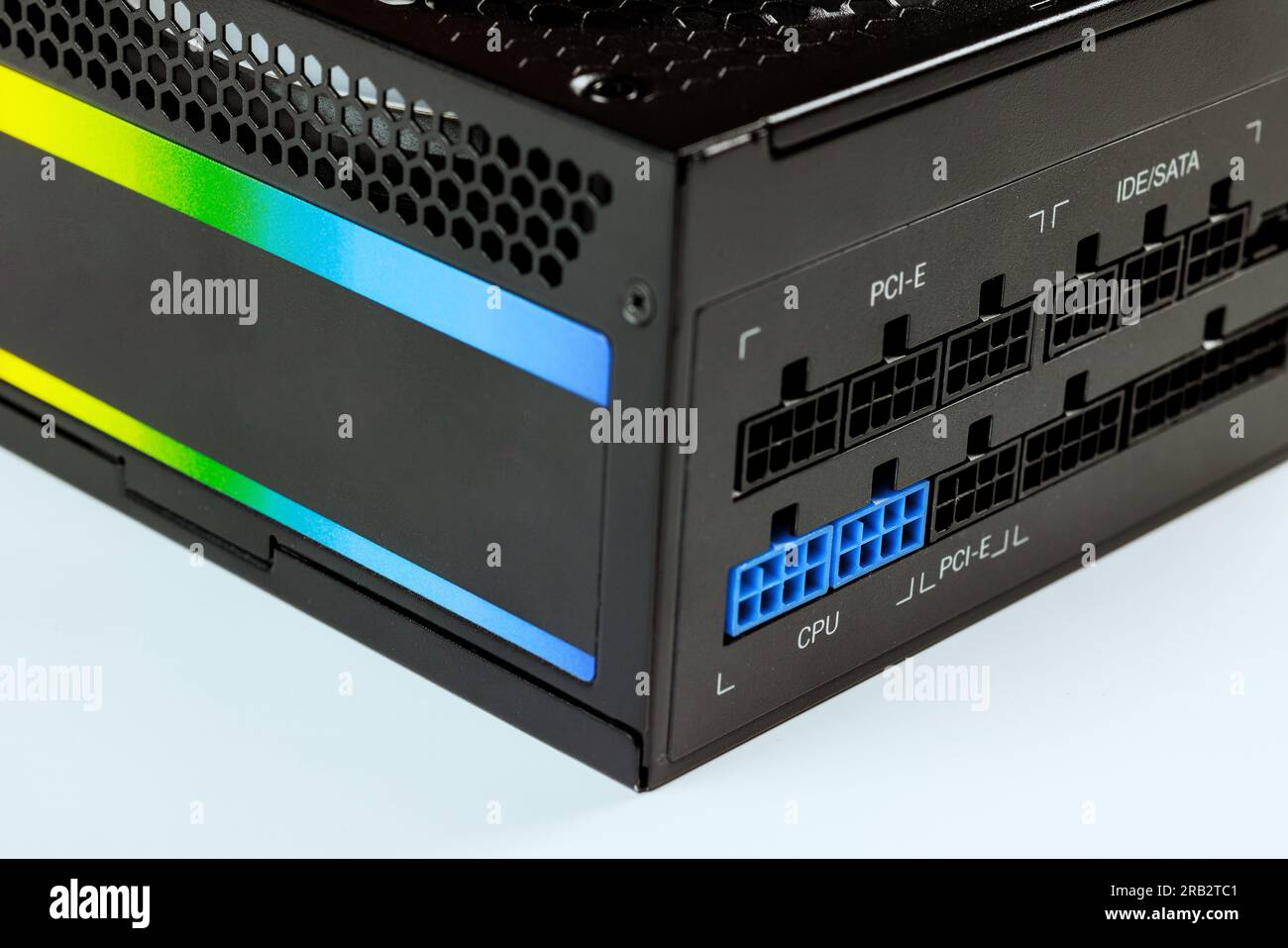 Power Supply It Computer Part For System Unit Assembly To Computer On White Isolated Background