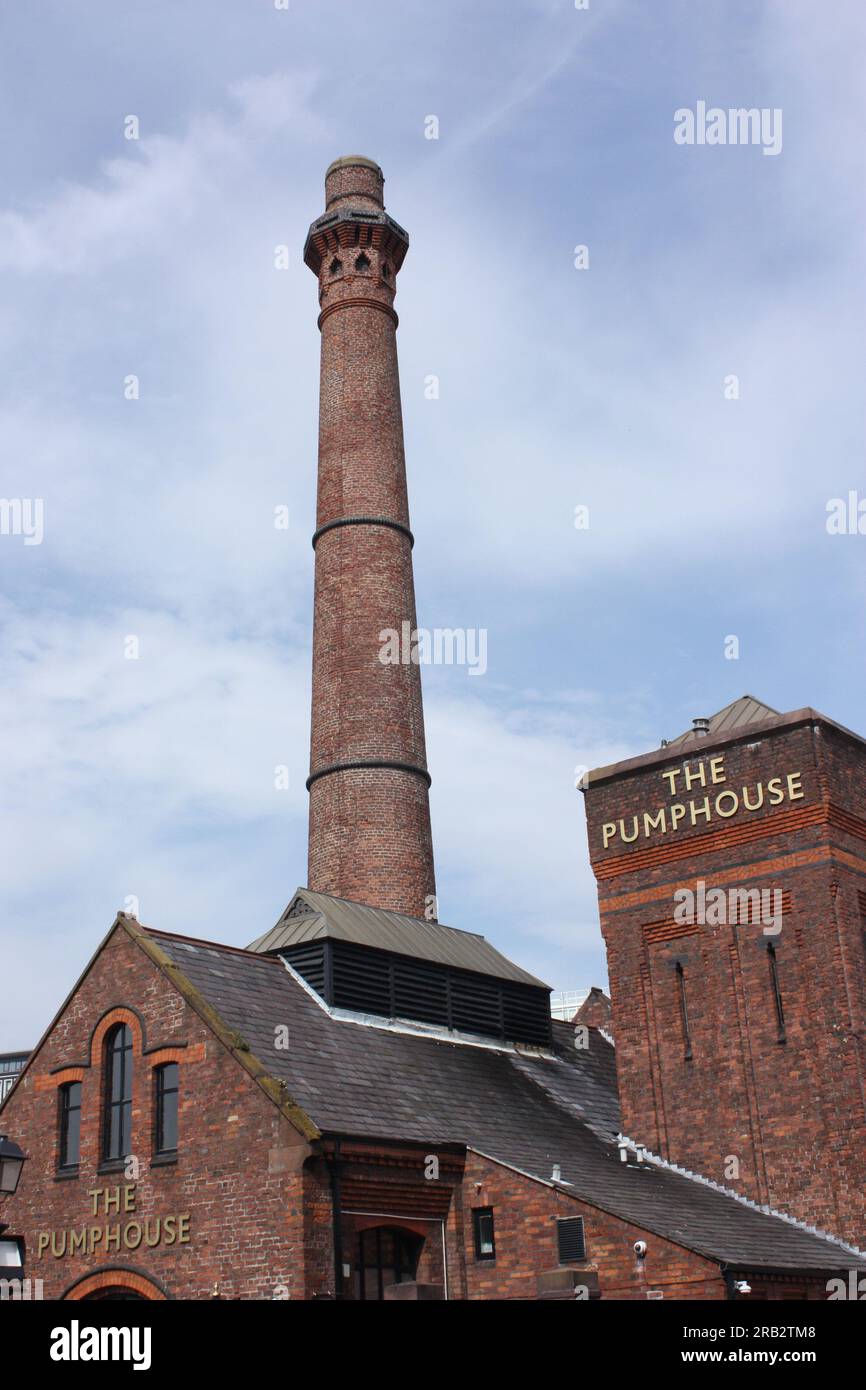 The Pumphouse pub at the Albert Dock in Liverpool, England Stock Photo ...