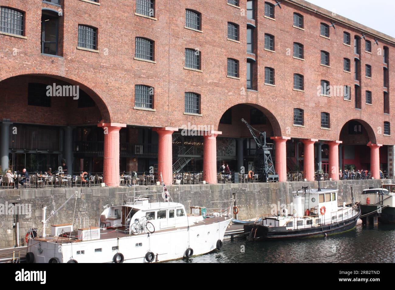 Boats moored at the Albert Dock in Liverpool, England Stock Photo - Alamy