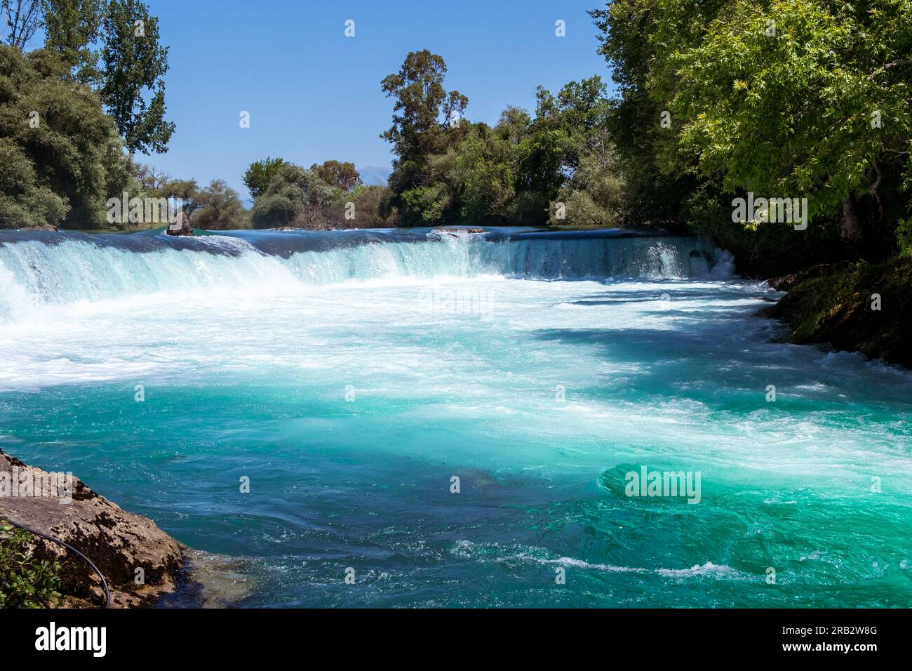 Manavgat waterfall Manavgat River is near the city of Side Stock Photo ...