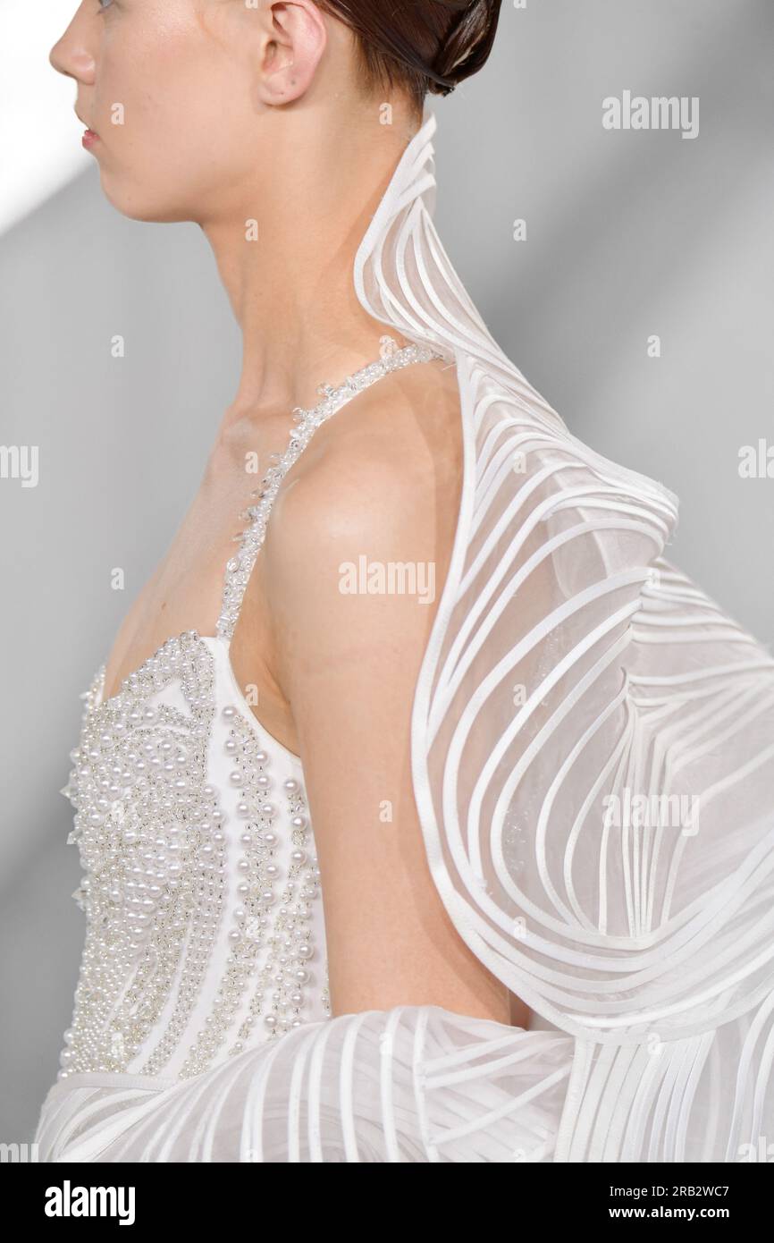 Paris, France. 06th July, 2023. Model walks the runway at the Gaurav ...