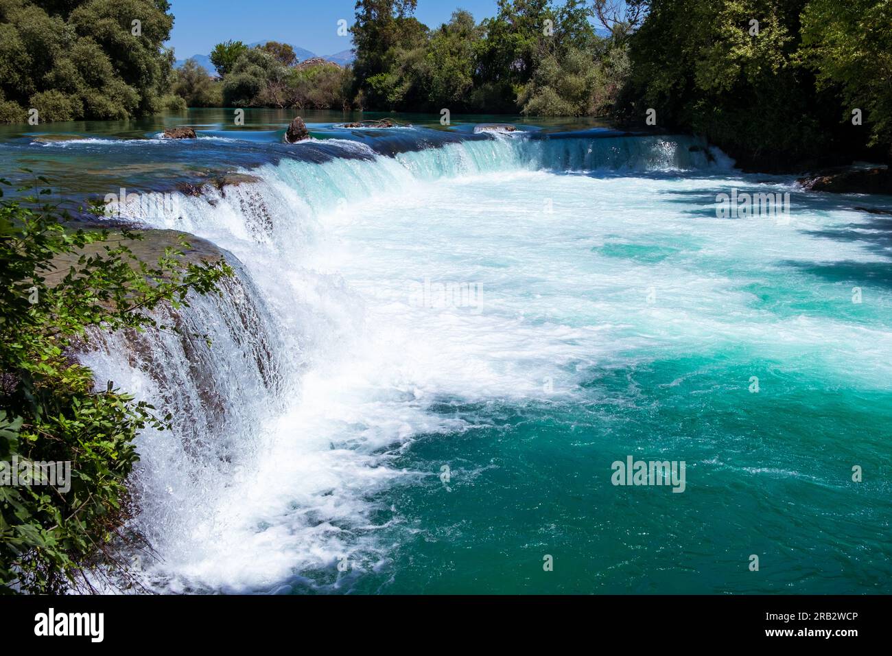 Manavgat waterfall Manavgat River is near the city of Side Stock Photo ...