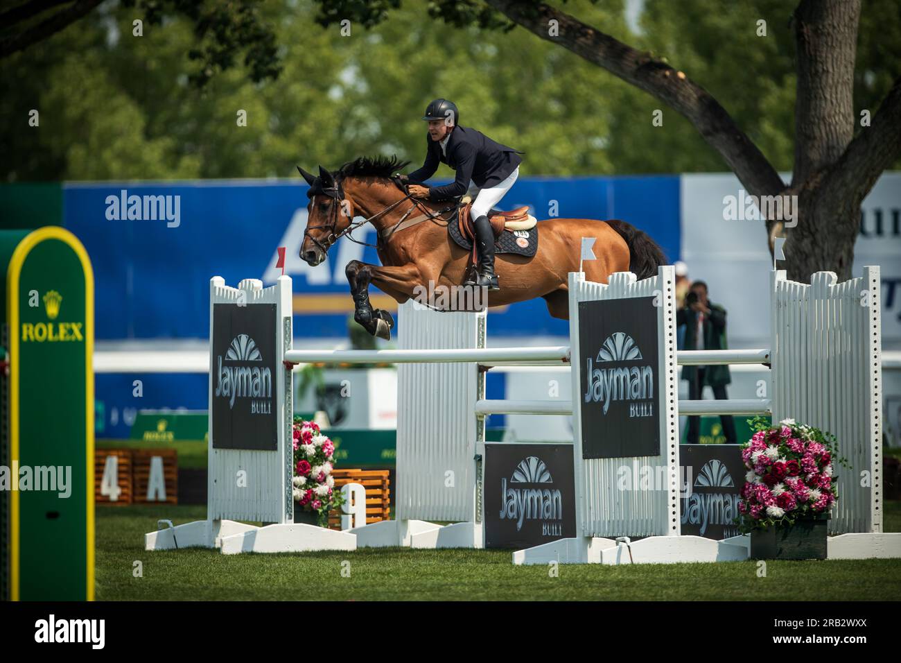 Mario Deslauriers of Canada competes in the Rolex North American Grand ...