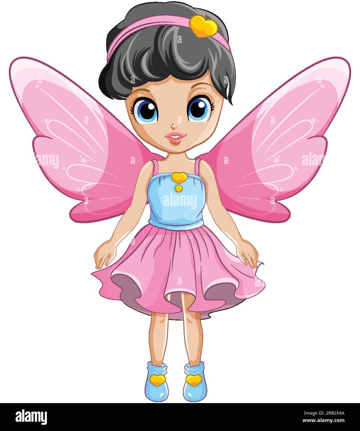 Cute simple cartoon fairy illustration Stock Vector Image & Art - Alamy