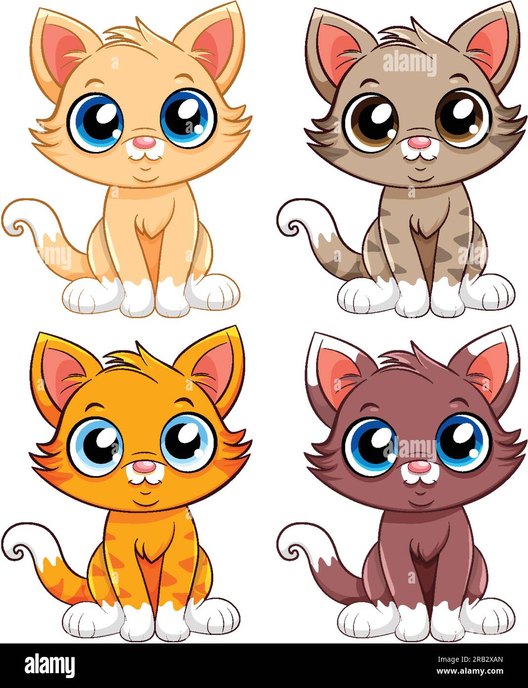 Collection of Cats Vector illustration Stock Vector Image & Art - Alamy