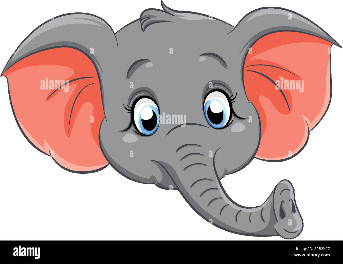 Cute Elephant Cartoon Character illustration Stock Vector Image & Art ...