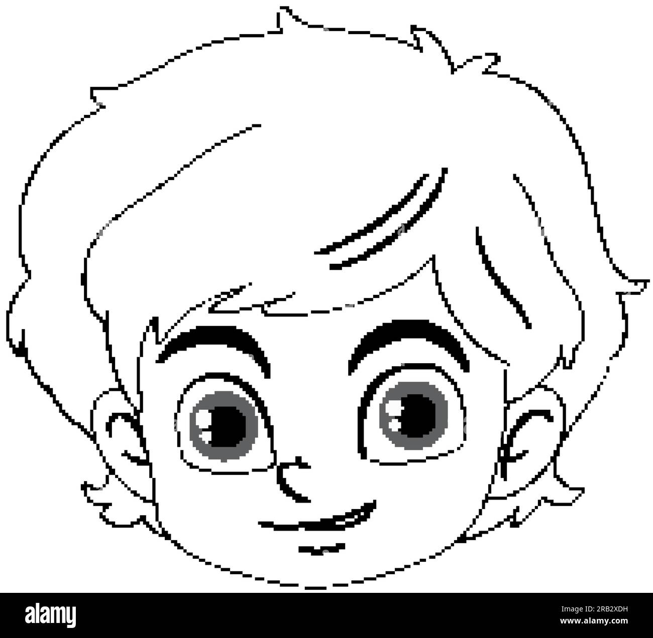 Boy cartoon face isolated illustration Stock Vector Image & Art - Alamy