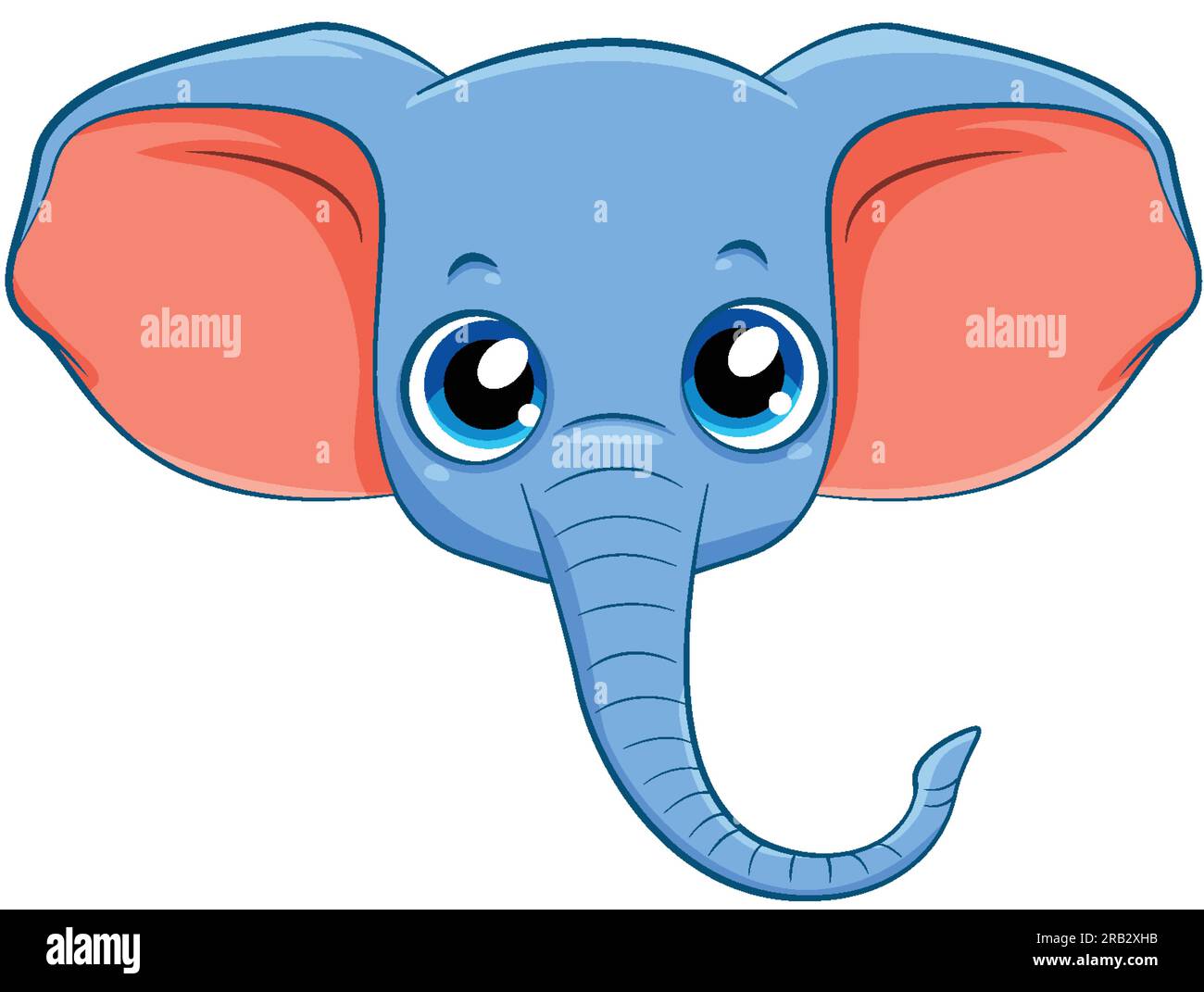 Isolated simple elephant head illustration Stock Vector Image & Art - Alamy