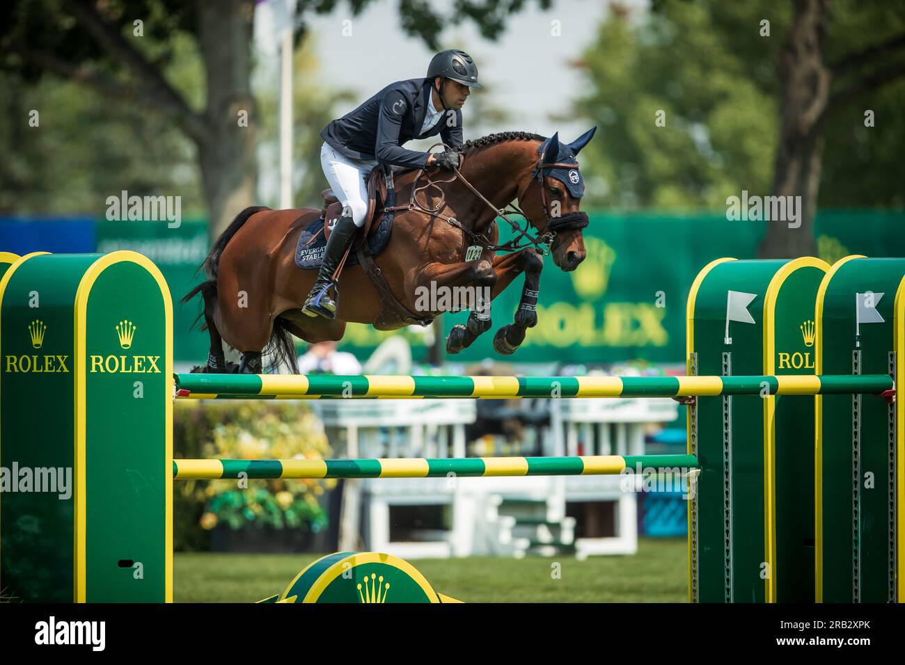 Nayel Nassar of Egypt competes in the Rolex North American Grand Prix ...