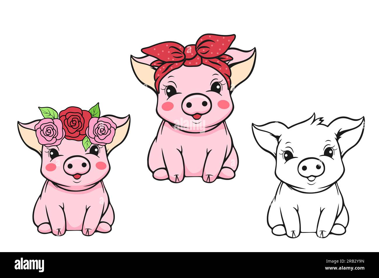 Drawings Of Cute Baby Pigs