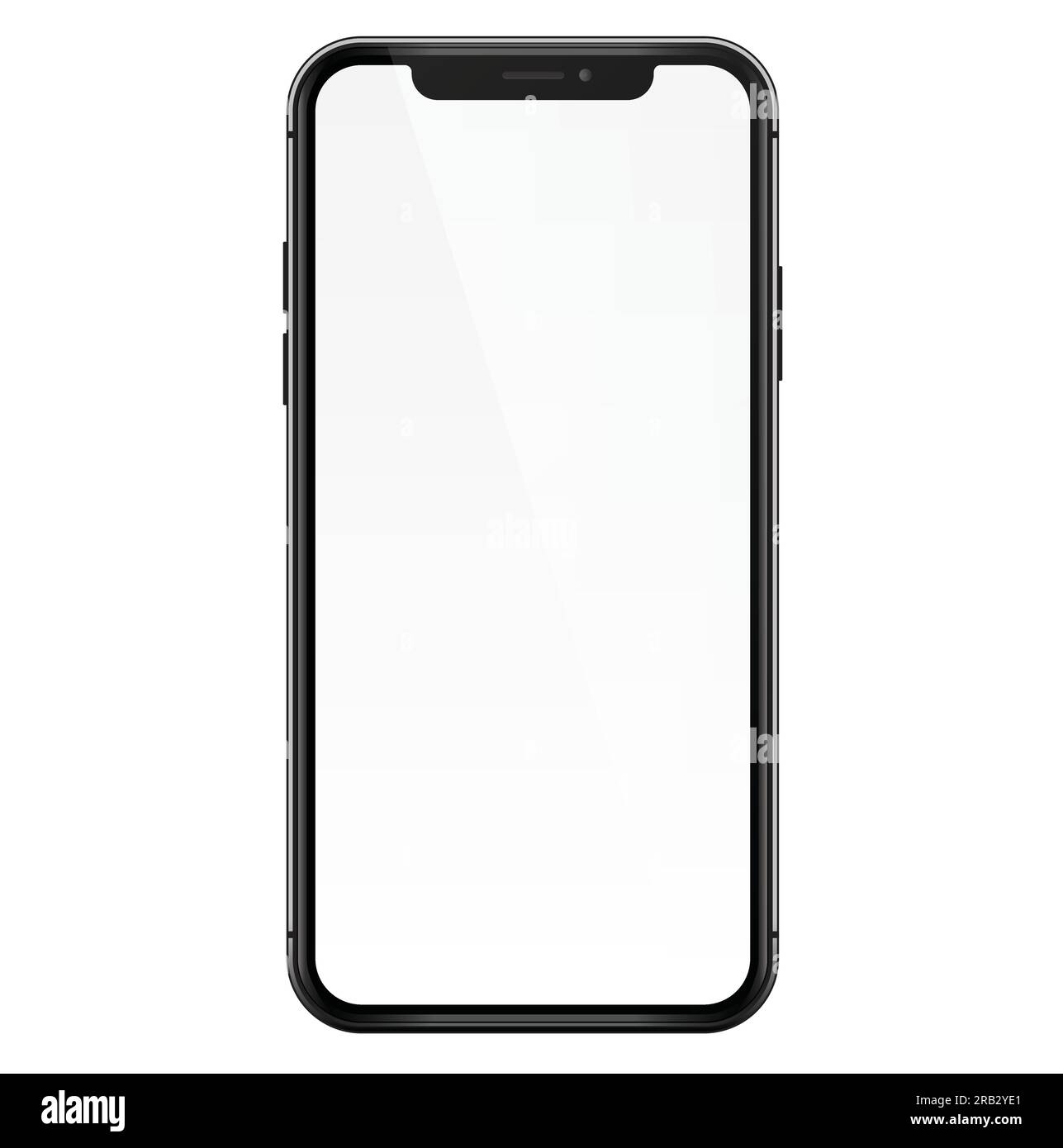 Black Realistic Smartphone Stock Vector Stock Vector Image And Art Alamy