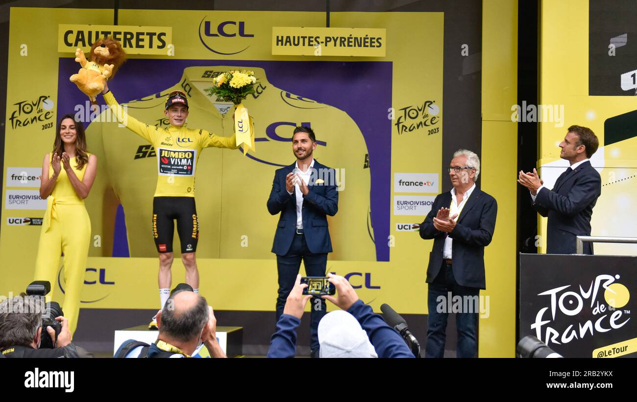 Cauterets Cambasque, France. 06th July, 2023. Jonas Vingegaard of ...