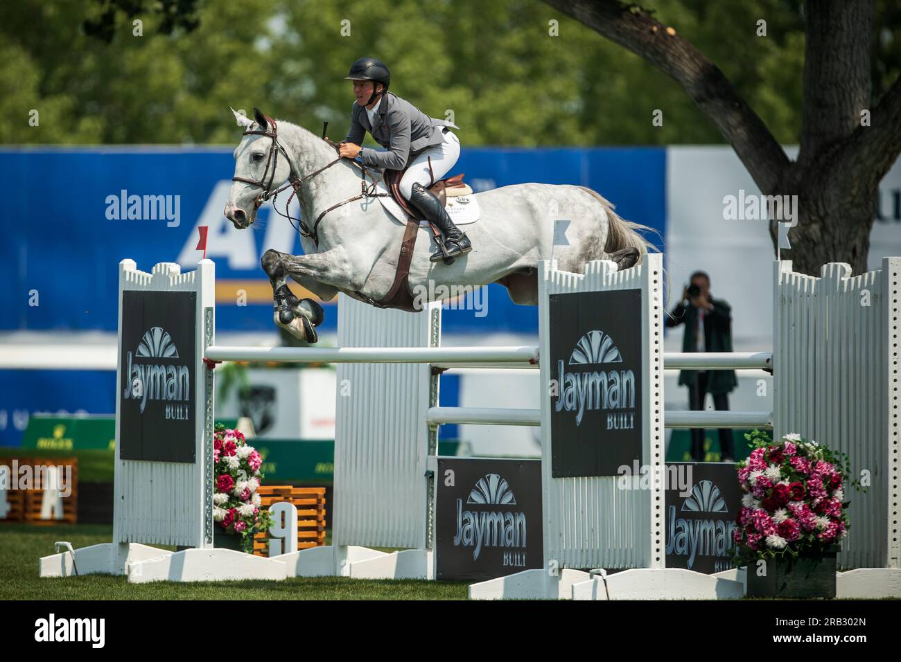 Matthew Sampson of Great Britain competes in the Rolex North American ...