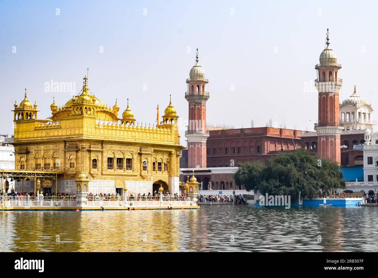 Beautiful view of Golden Temple (Harmandir Sahib) in Amritsar, Punjab ...