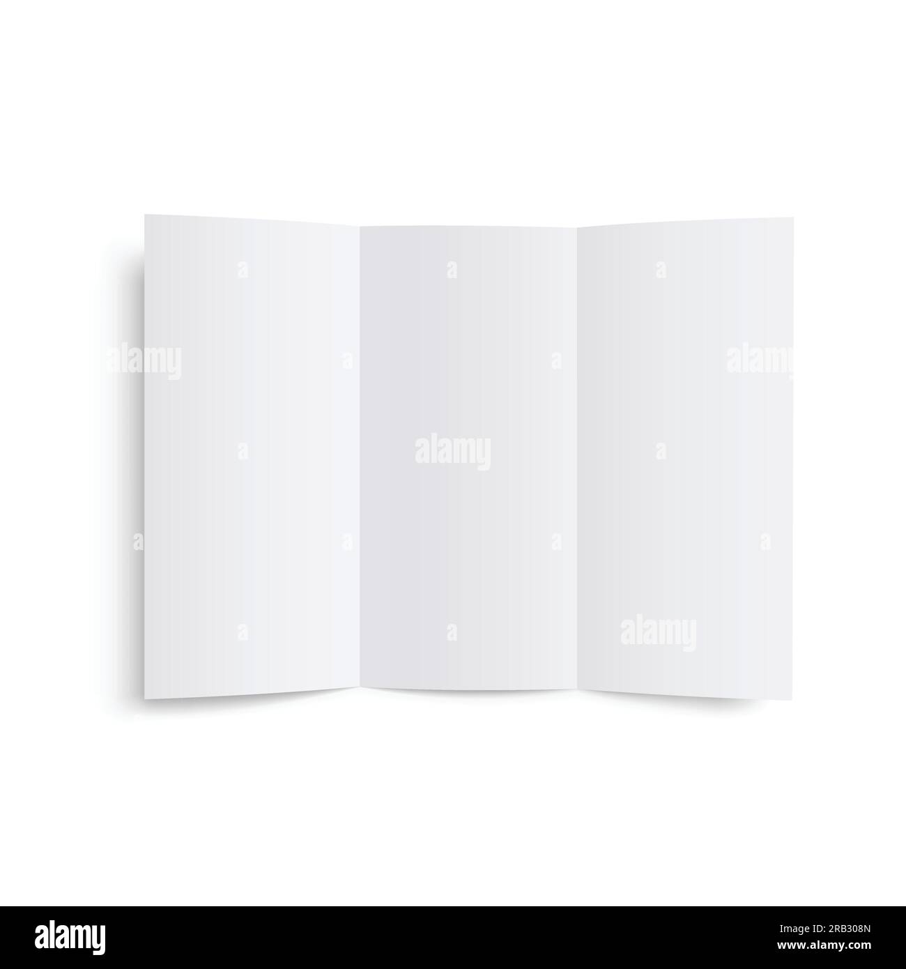 Tri fold template Cut Out Stock Images & Pictures - Alamy