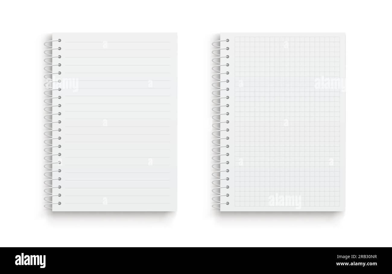 Vector illustration a4 sheet line Cut Out Stock Images & Pictures - Alamy