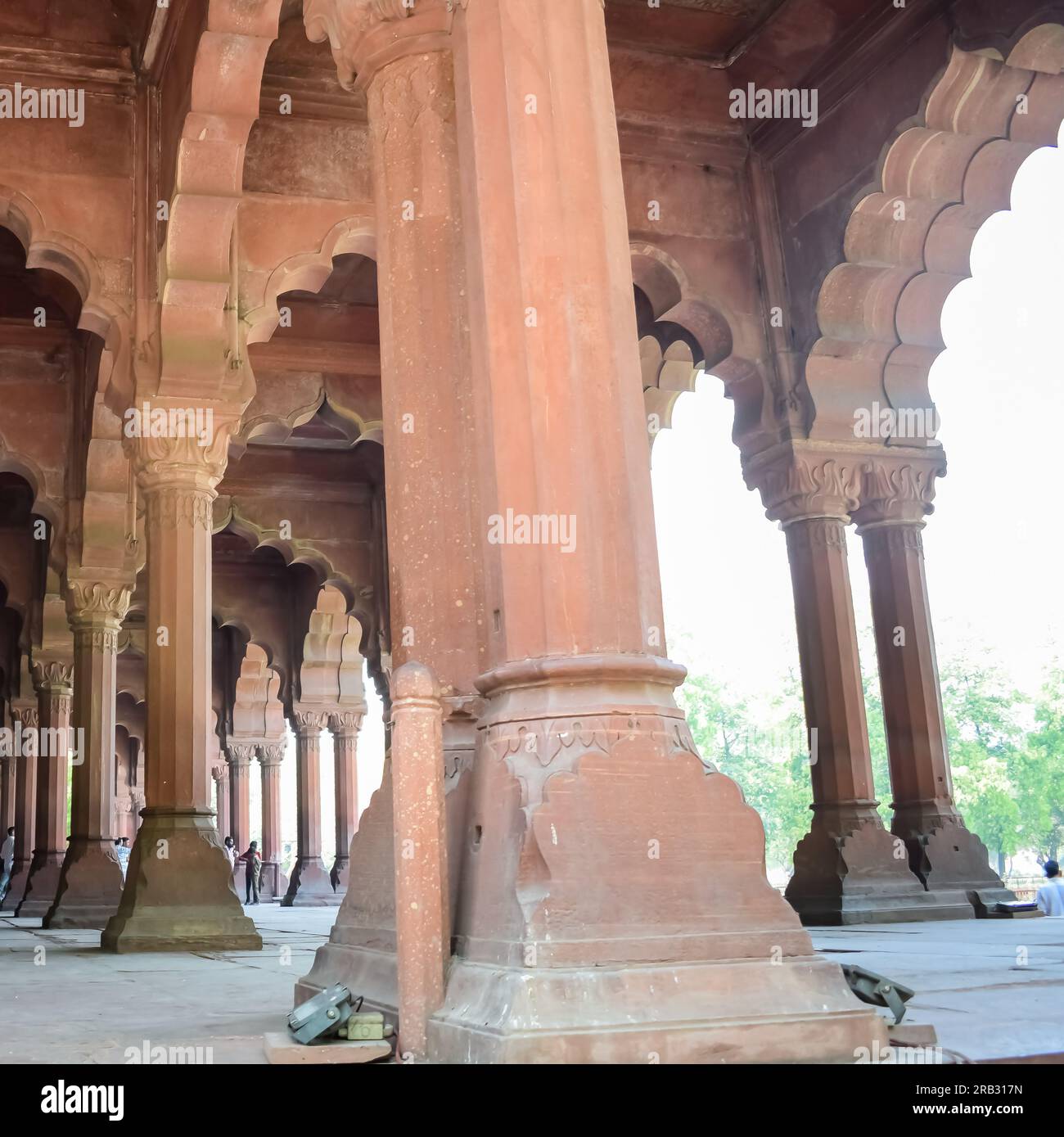 Architectural details of Lal Qila - Red Fort situated in Old Delhi ...