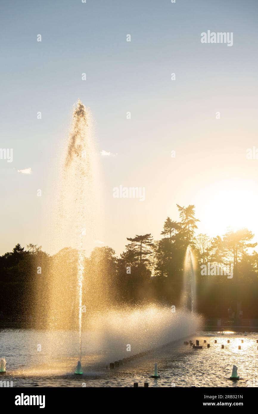 Multimedia Fountain at Centennial Hall, Wroclaw, Poland. The biggest ...