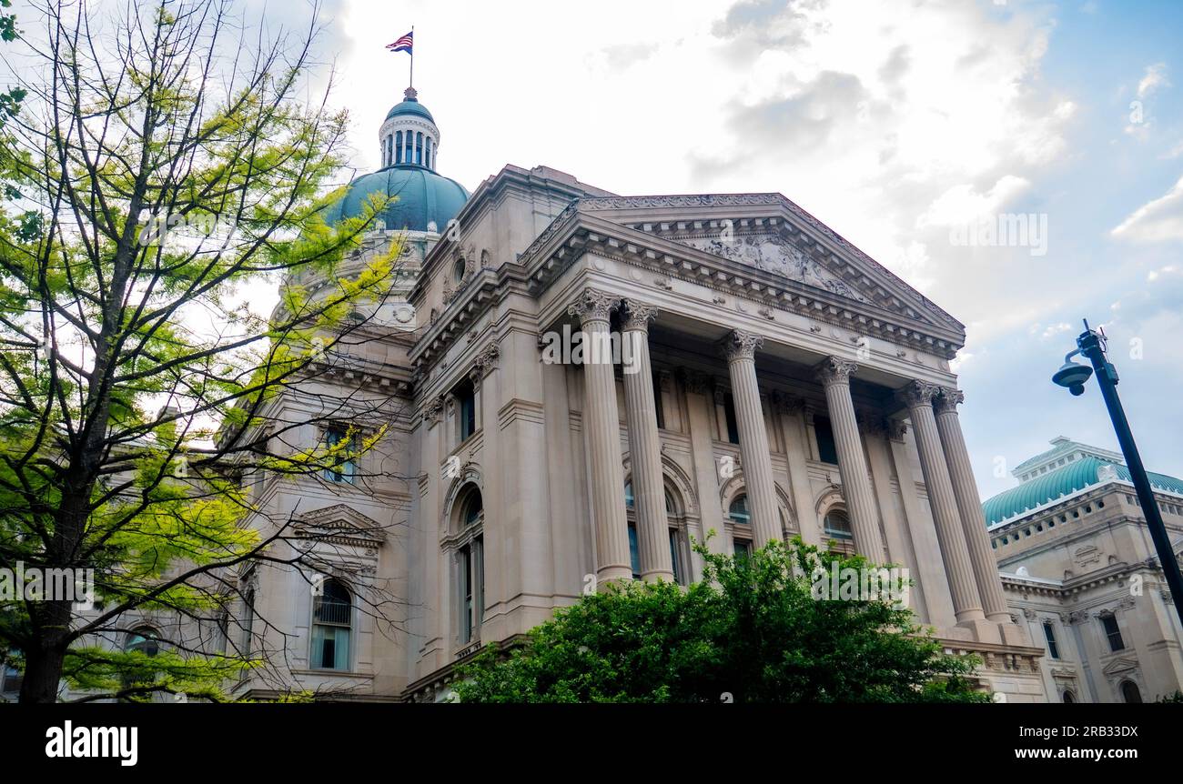 The Indiana State Capitol Building, Indianapolis, Indiana Stock Photo ...