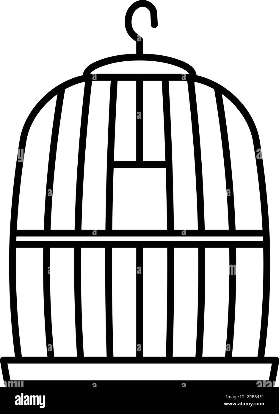 Caged bird vector vectors Stock Vector Images - Alamy