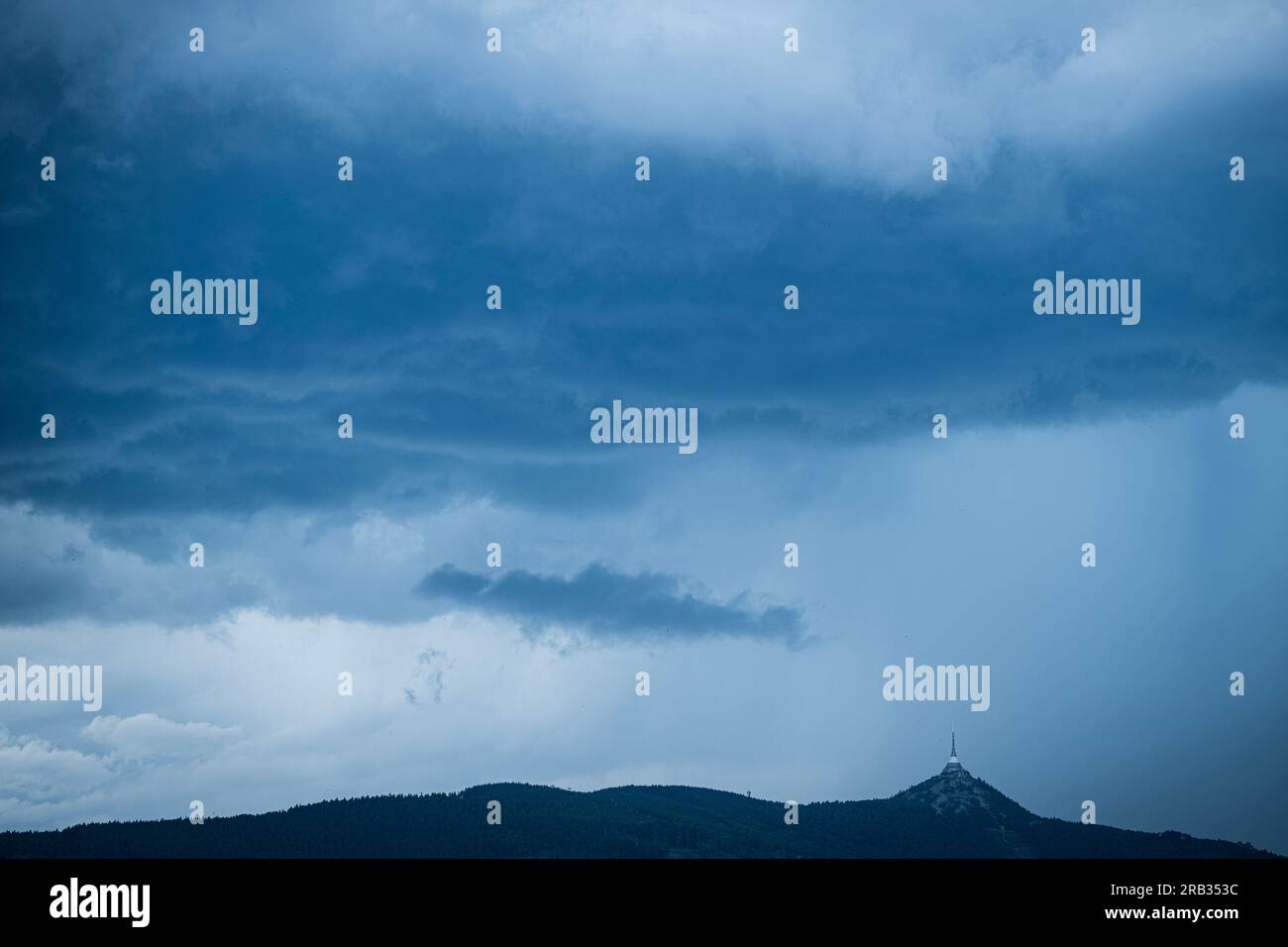 Liberec, Czech Republic. 05th July, 2023. The Jested Tower, hotel and ...