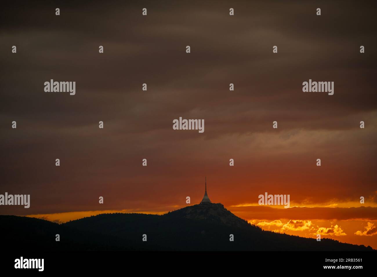 Liberec, Czech Republic. 05th July, 2023. The Jested Tower, hotel and ...