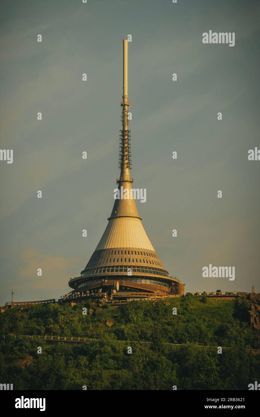 Liberec, Czech Republic. 05th July, 2023. The Jested Tower, hotel and ...
