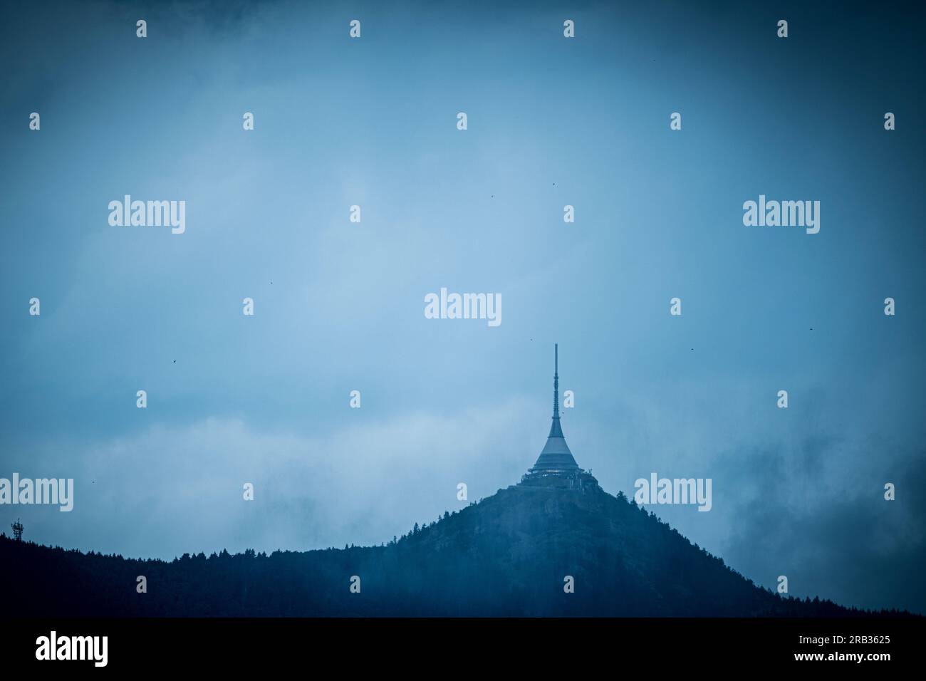 Liberec, Czech Republic. 05th July, 2023. The Jested Tower, hotel and ...