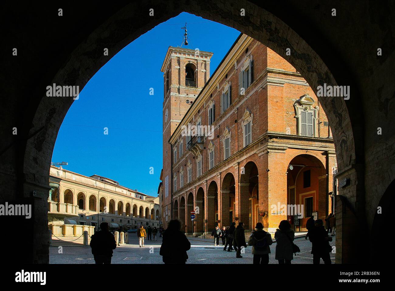 Piazza del del Comune, Fabriano, Ancona, Marche, Italiy Stock Photo - Alamy