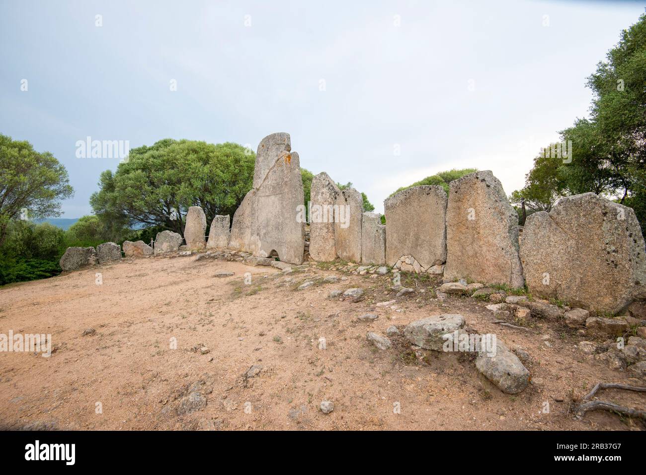 Giants Tomb of Li Lolghi - Sardinia - Italy Stock Photo - Alamy