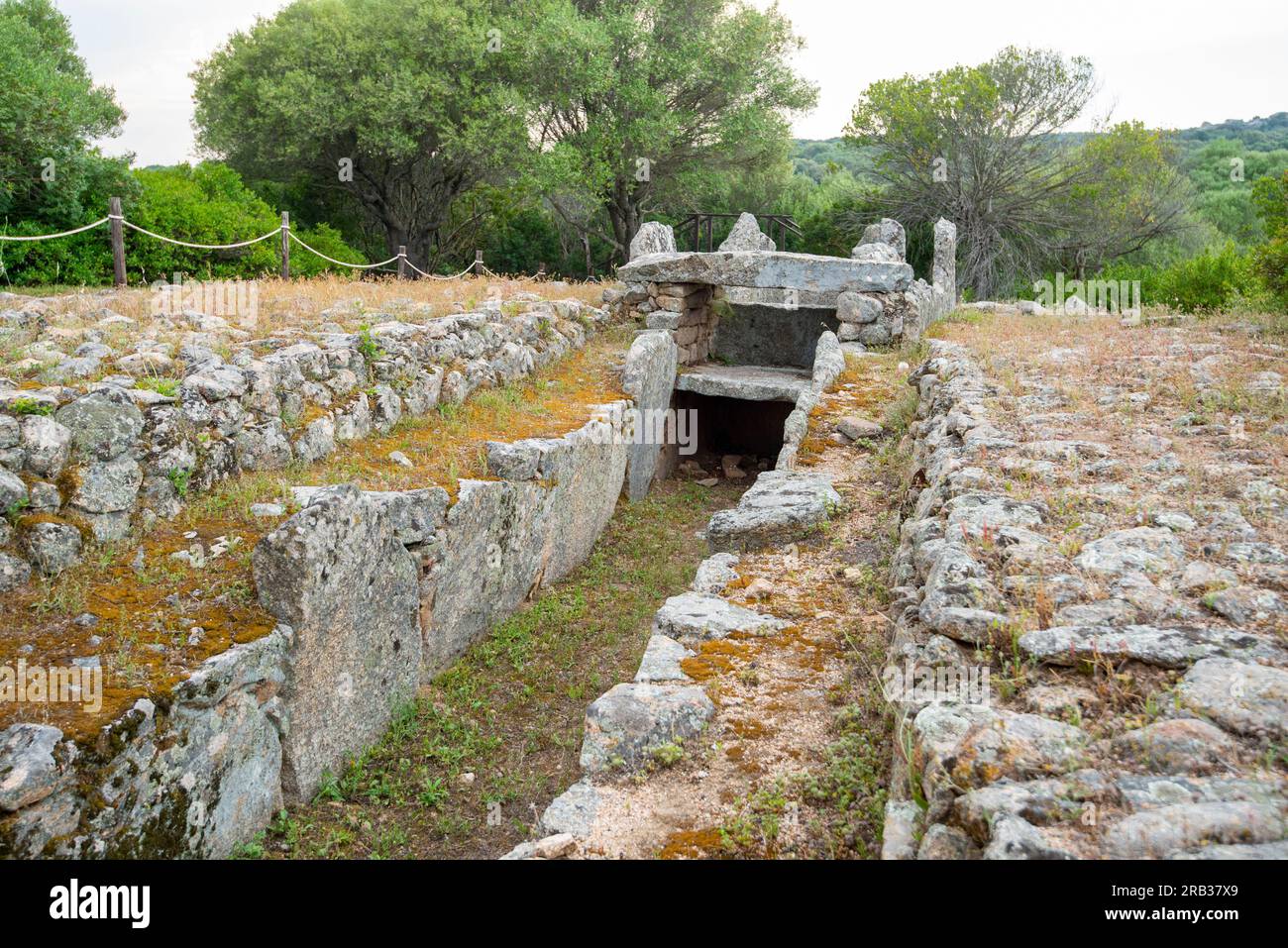 Giants Tomb of Li Lolghi - Sardinia - Italy Stock Photo - Alamy