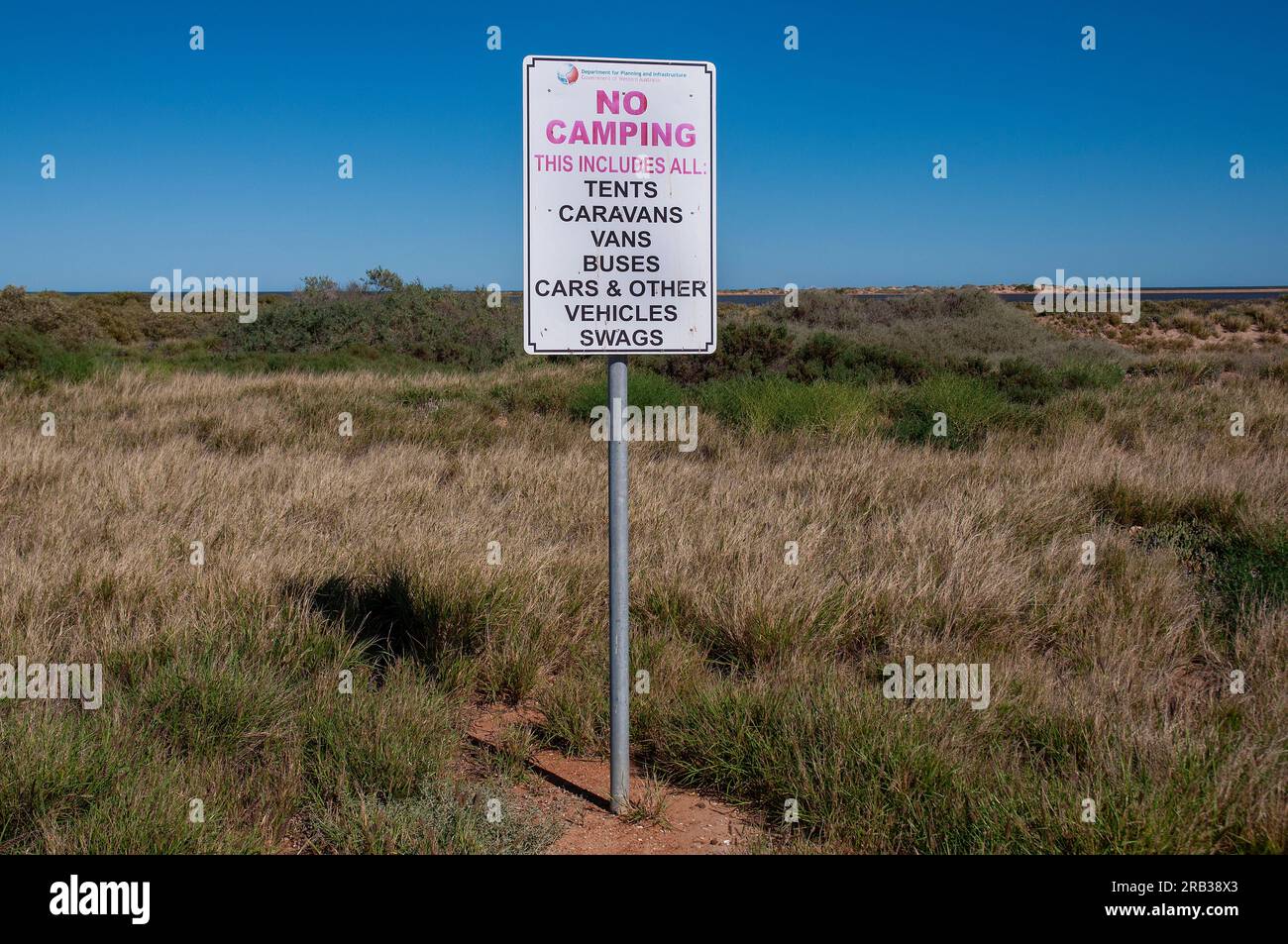 No camping signs australia hi-res stock photography and images - Alamy