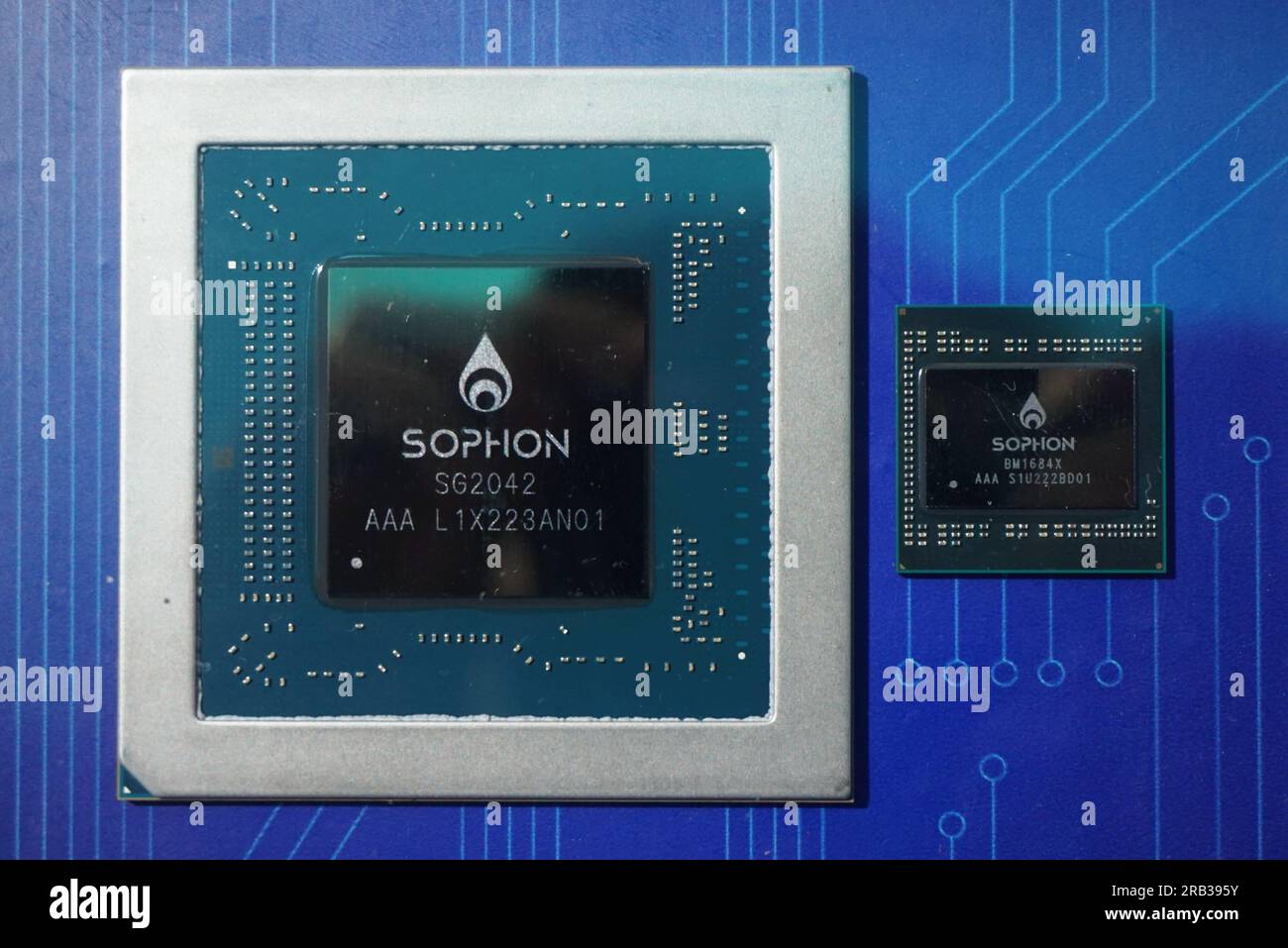 SHANGHAI, CHINA - JULY 6, 2023 - The SG2042 chip is pictured at the ...