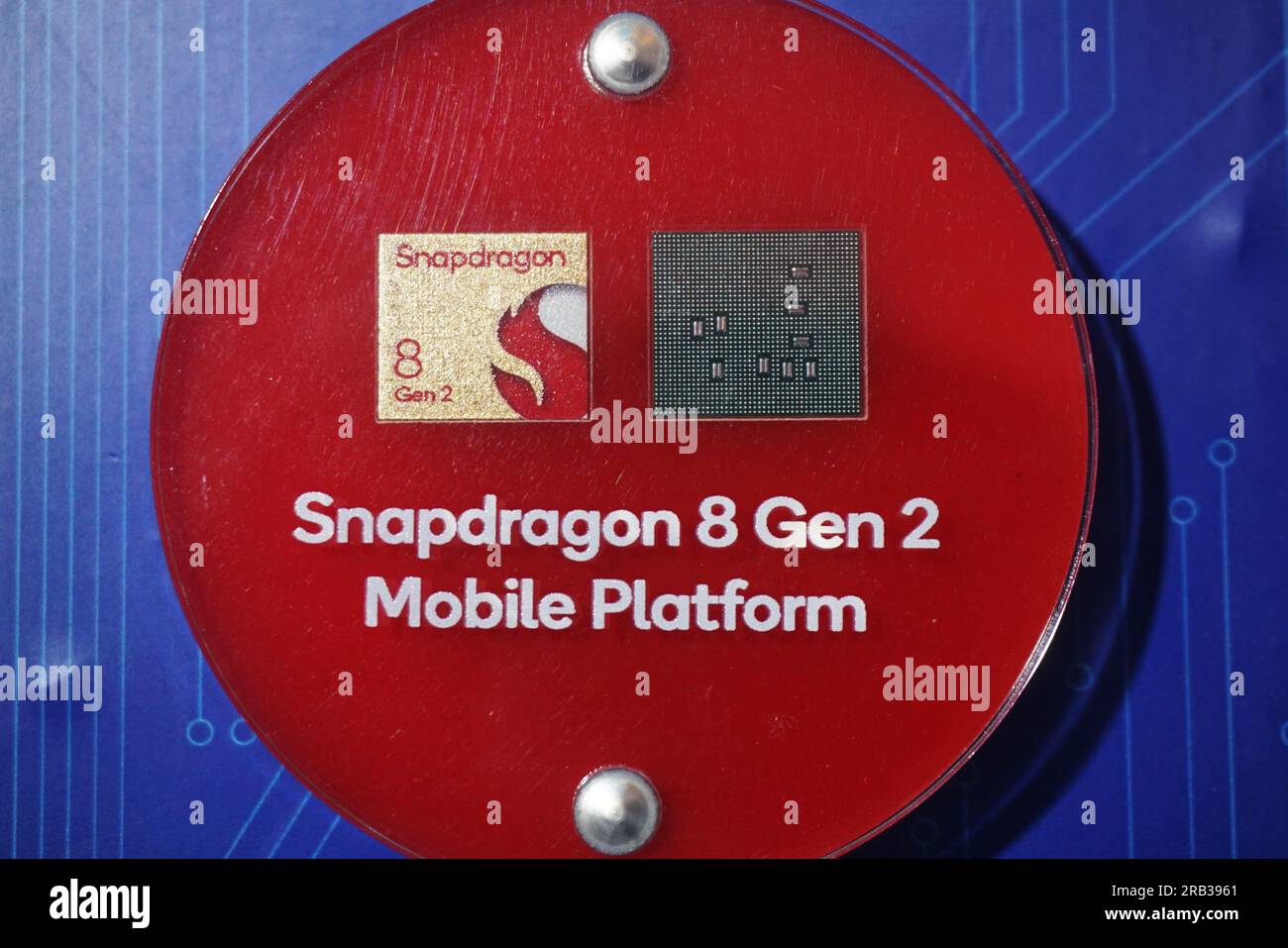 SHANGHAI, CHINA - JULY 6, 2023 - Qualcomm's Snapdragon 8 Gen2 chip is ...
