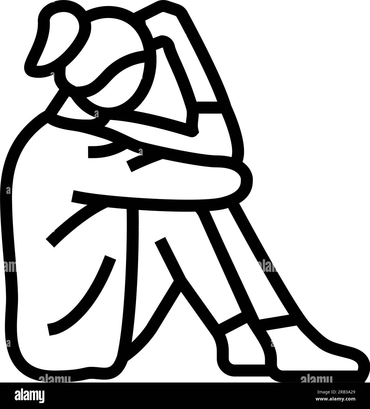 Emoticon sadness emoji face woman Black and White Stock Photos & Images ...